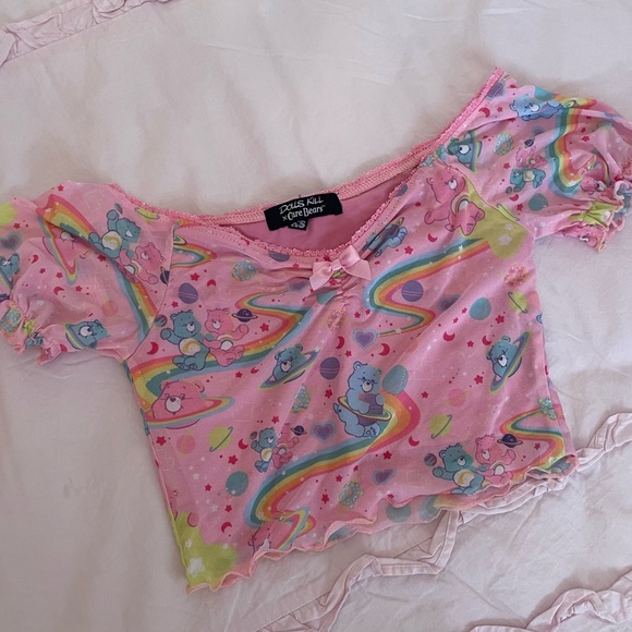 Dolls Kill | Tops | Dollskill X Care Bears Print Crop Top | Poshmark